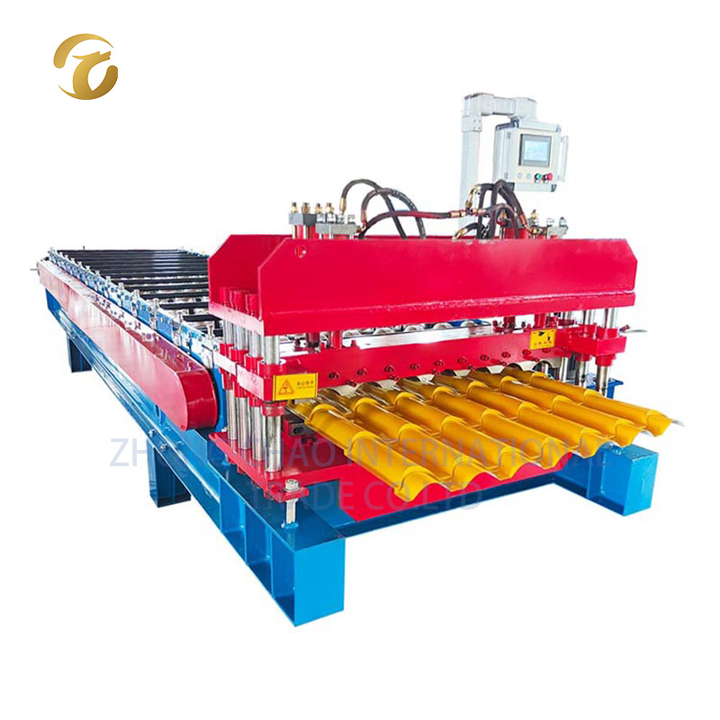 High Build Roofing Sheet Roll Forming Machine 12 Forming Steps With PLC ...