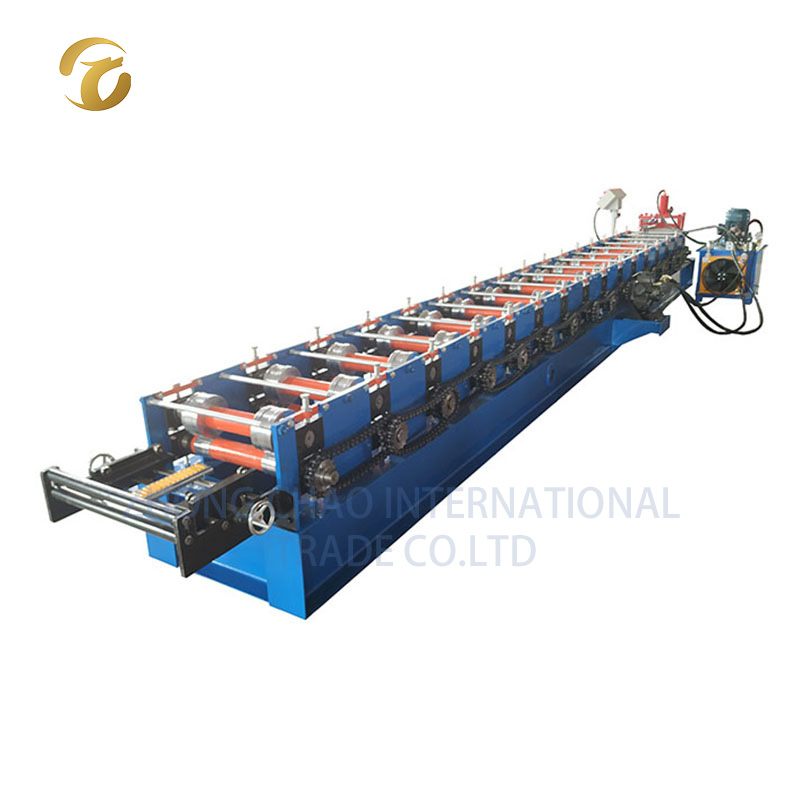 Self Locked Strip Steel Roof Panel Roll Forming Machine 4kw - Zhongchao ...